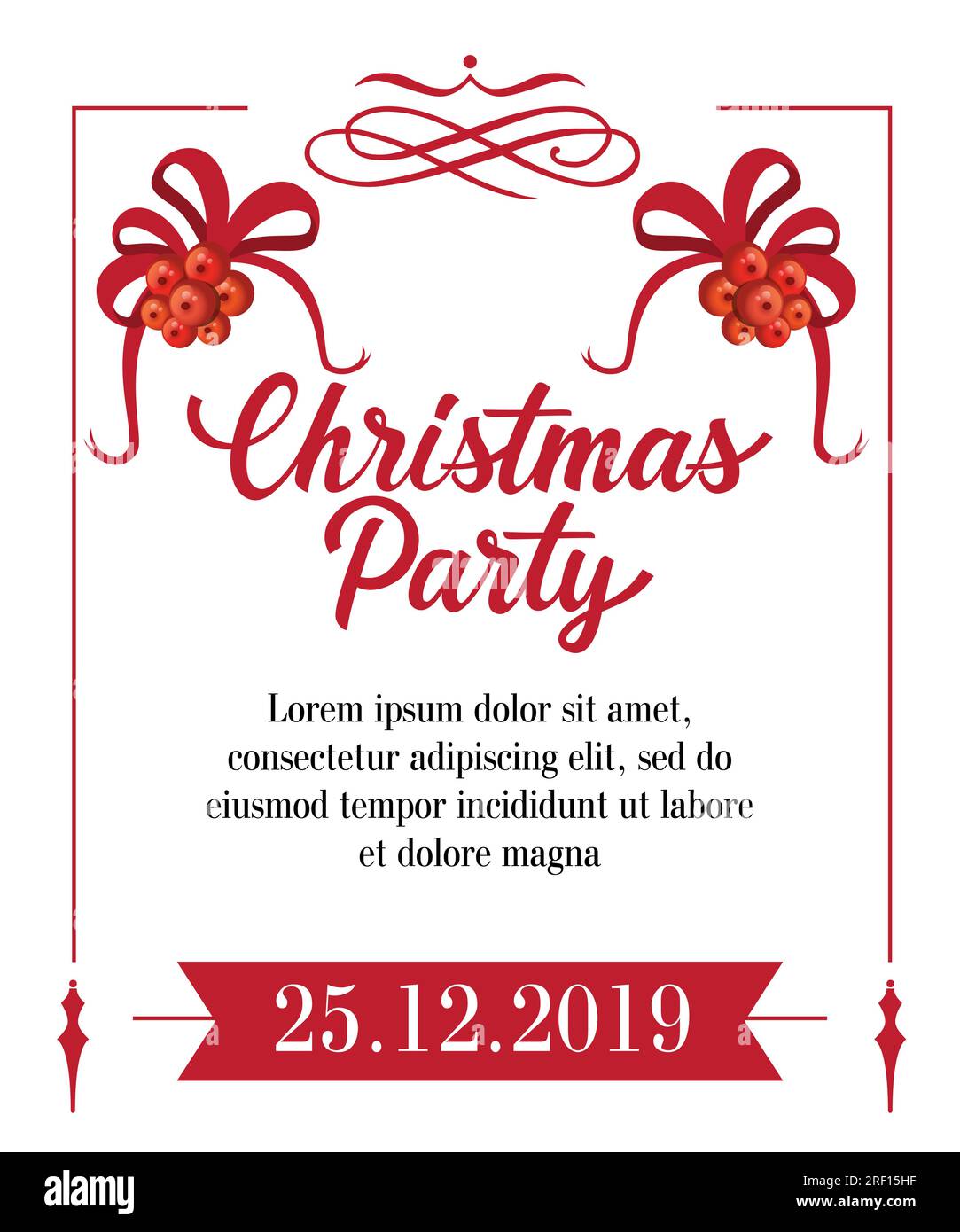 Christmas Party lettering Stock Vector Image & Art - Alamy