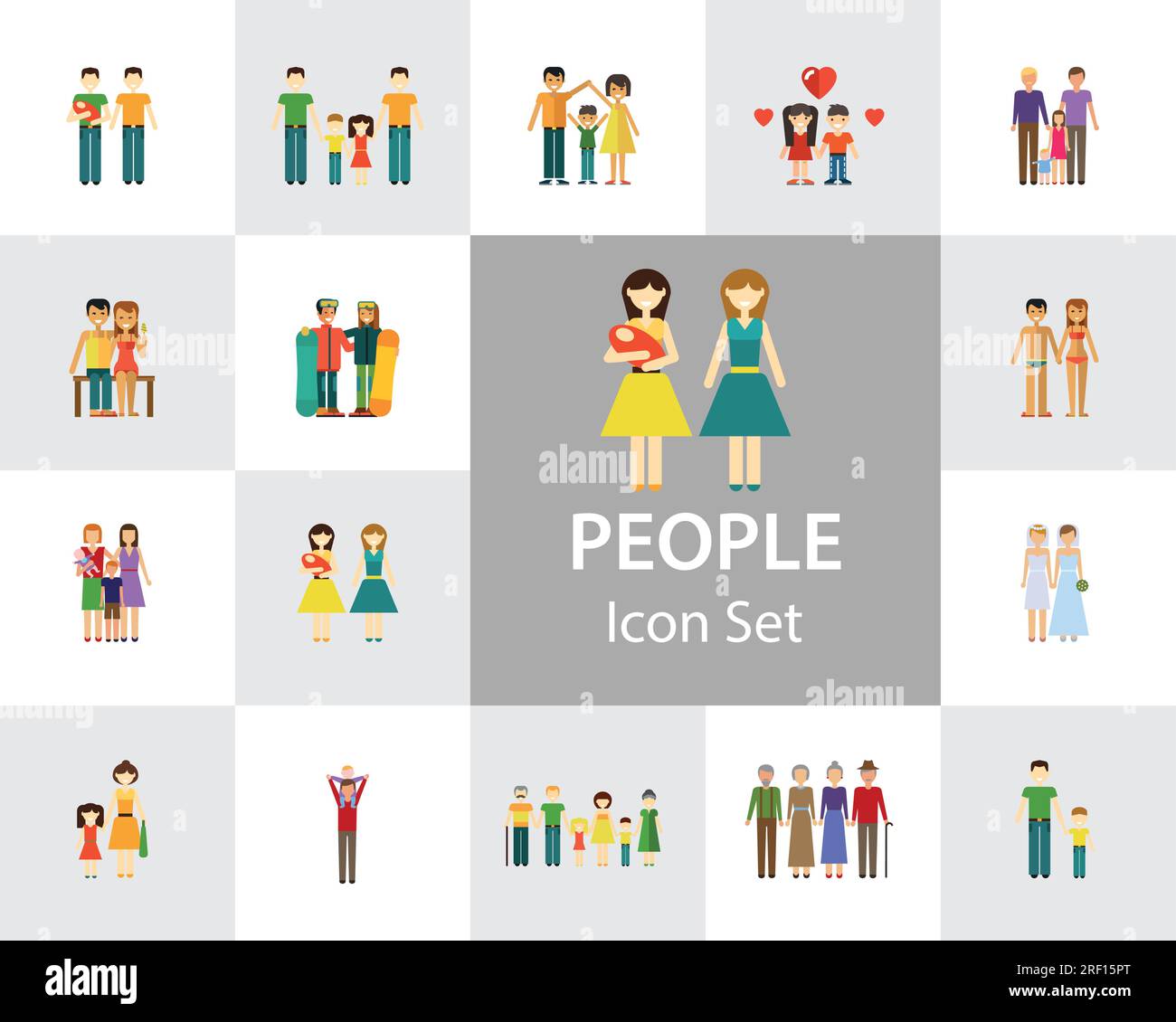 People flat icons set Stock Vector Image & Art - Alamy People flat icons set Stock Vector Image & Art - Alamy