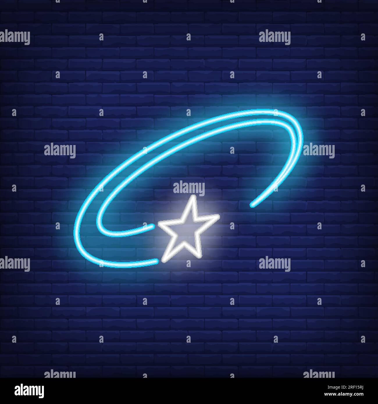 Flying star or comet neon sign Stock Vector Image & Art - Alamy