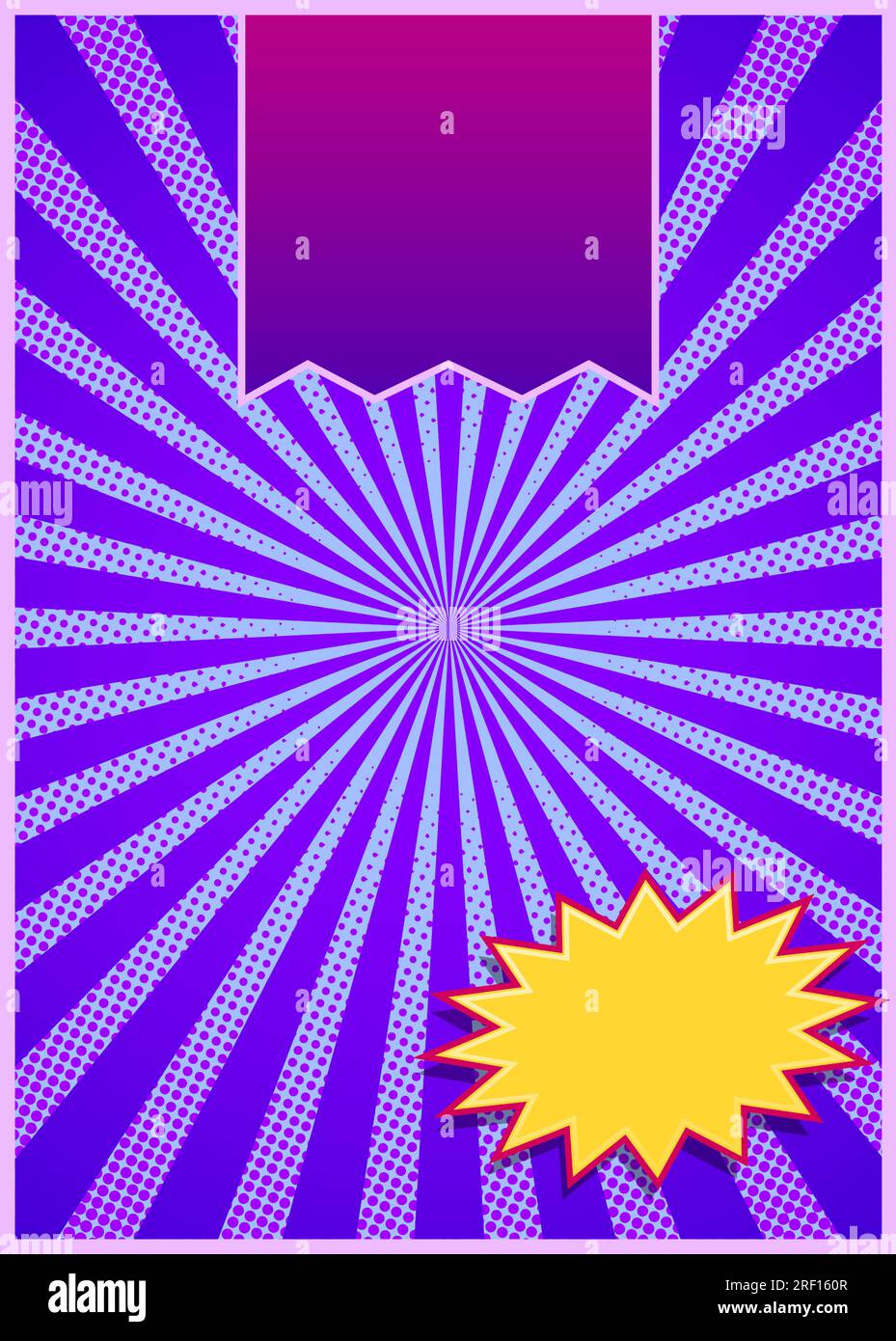 Pop art poster template for print and design. Vector illustration Stock ...