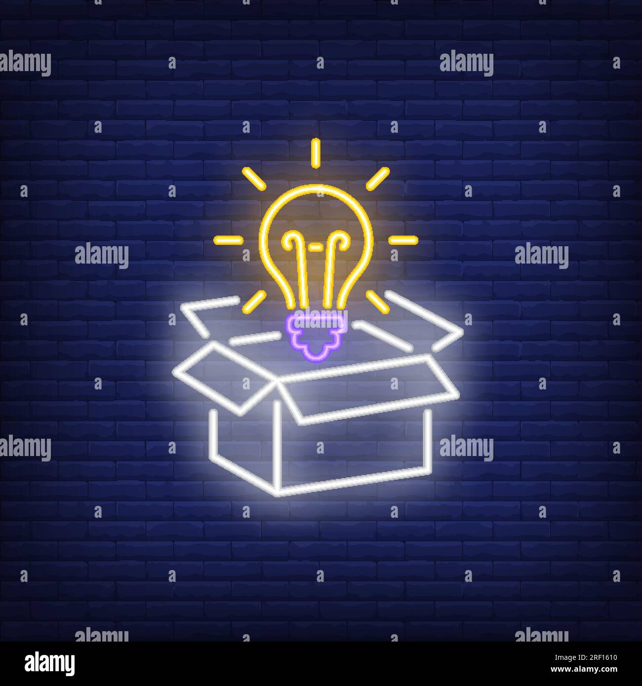 New idea box bulb Stock Vector Images - Alamy