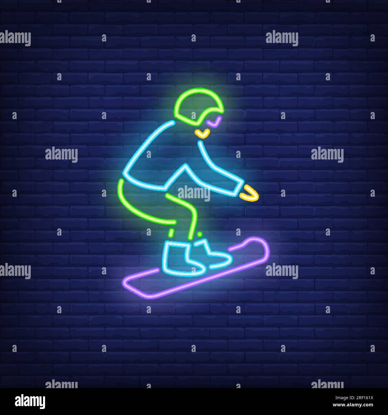 The glowing green man Stock Vector Images - Alamy