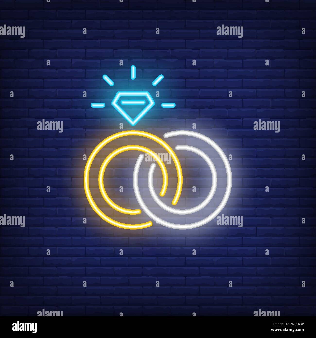 Engagement rings neon sign Stock Vector Image & Art - Alamy