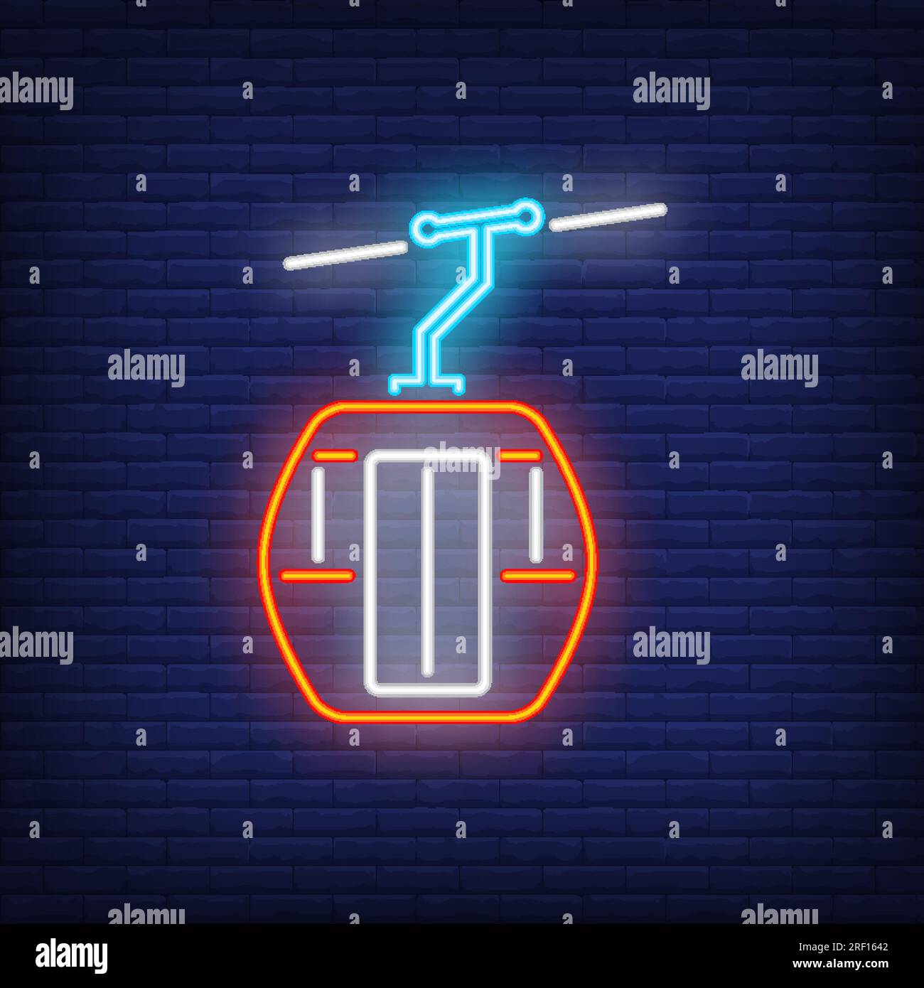 Funicular neon sign Stock Vector Image & Art - Alamy
