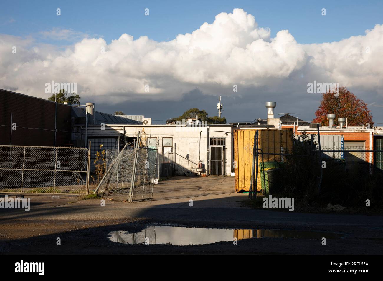 A peaceful back alley, urban exploration with its edgy vibe Stock Photo ...