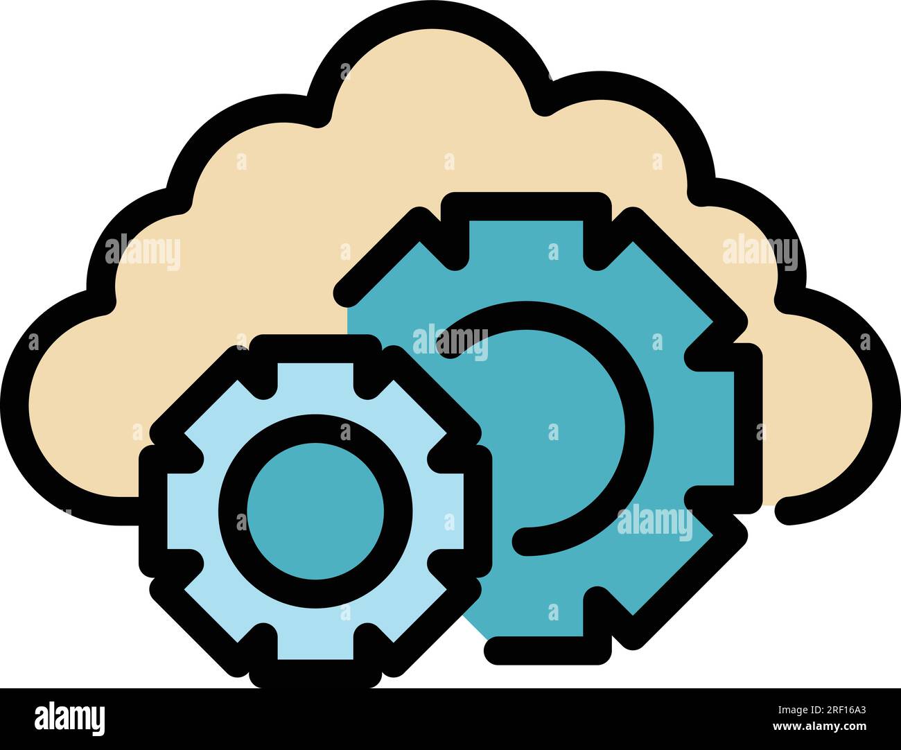 Fact thinking icon outline vector. Critical think. Mind mental color ...