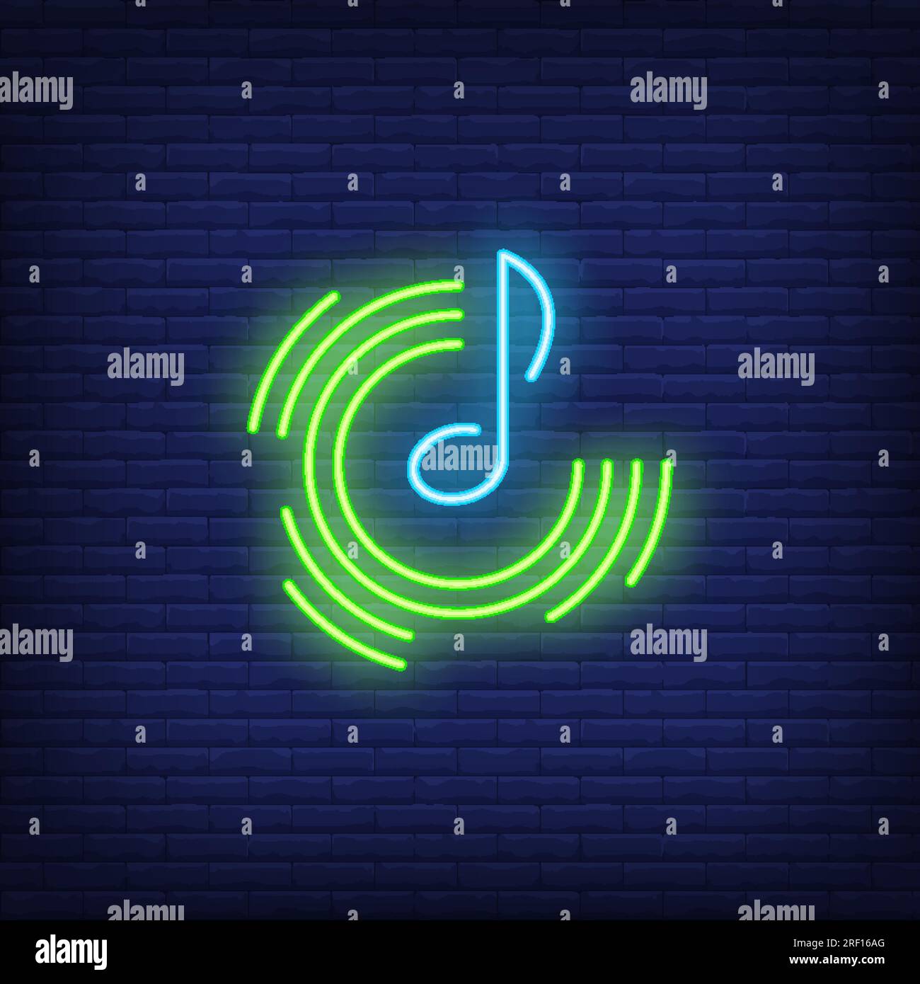 Music note neon sign Stock Vector Image & Art - Alamy