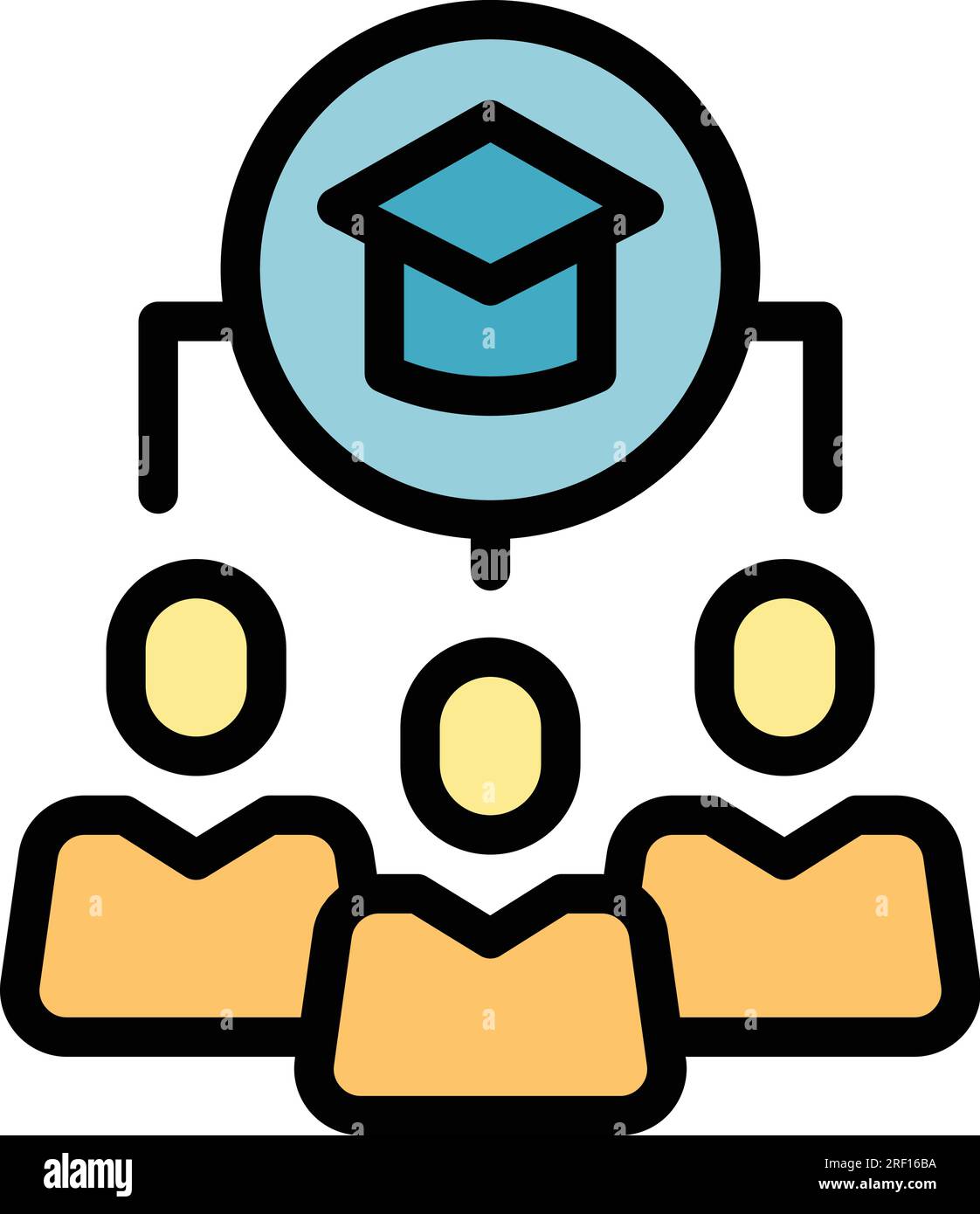 Online learning group icon outline vector. Training system. Business ...