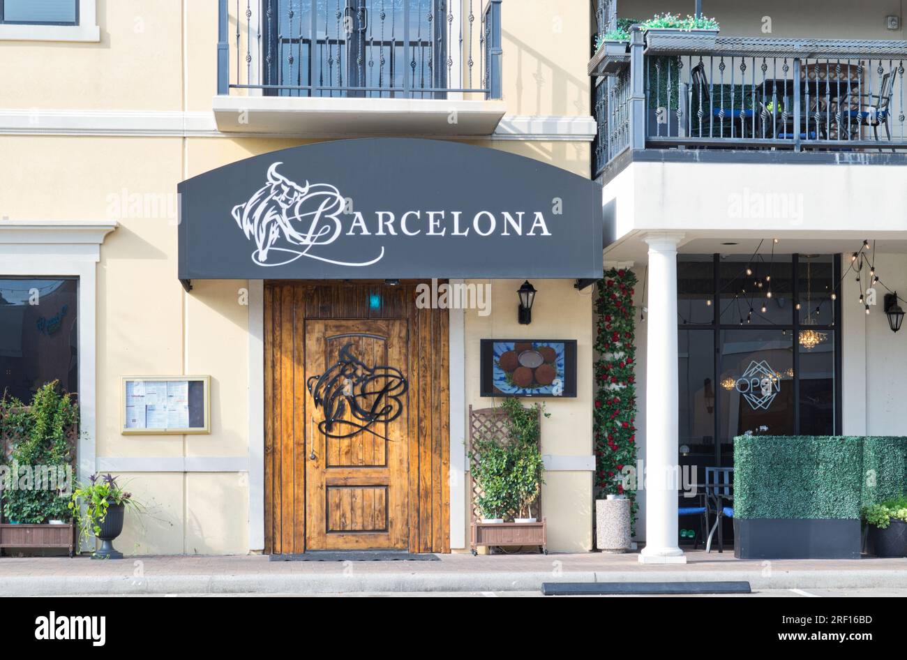 Barcelona Restaurant and Lounge exterior storefront in Vintage Park ...