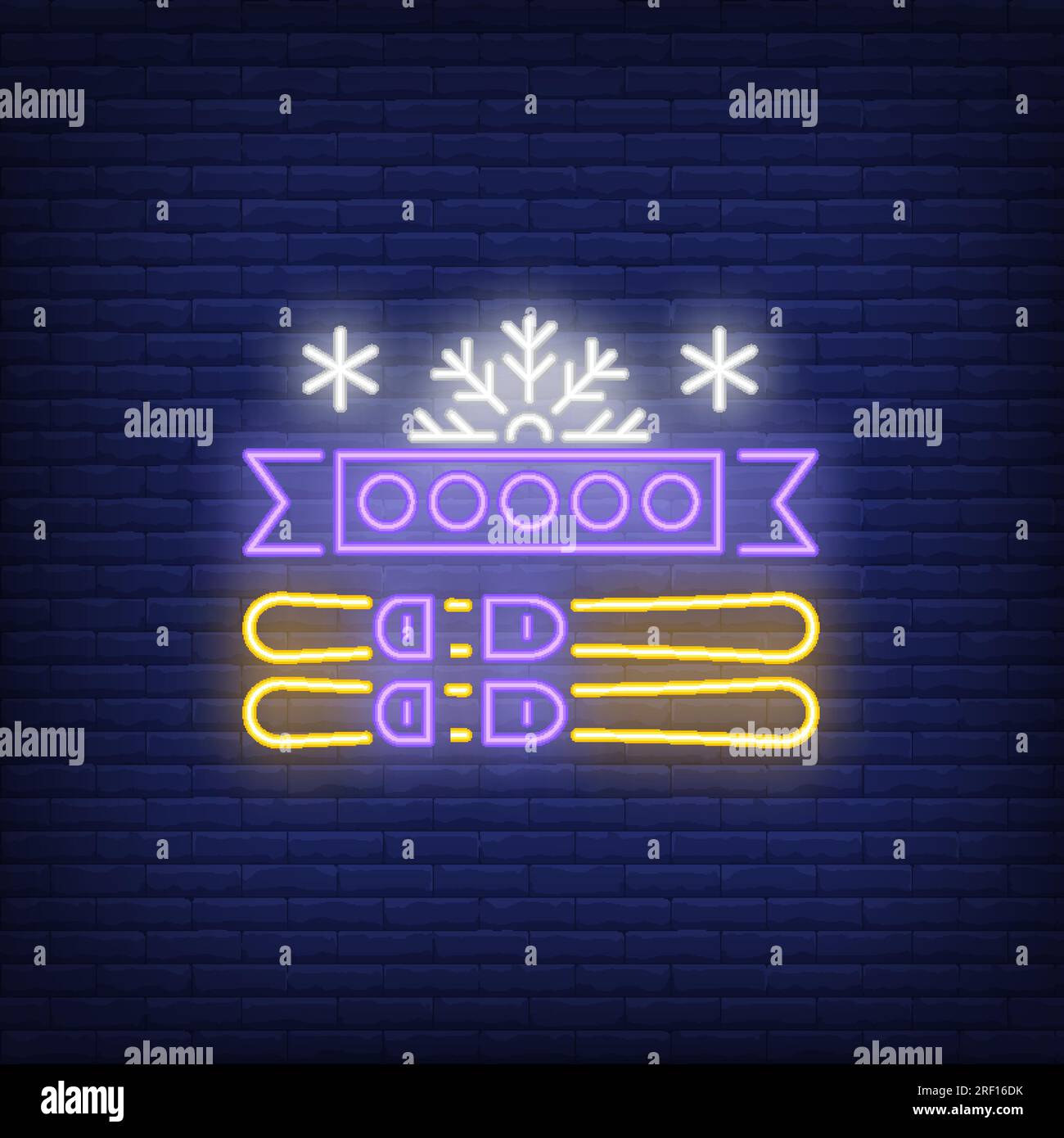 Ski neon sign Stock Vector Image & Art - Alamy