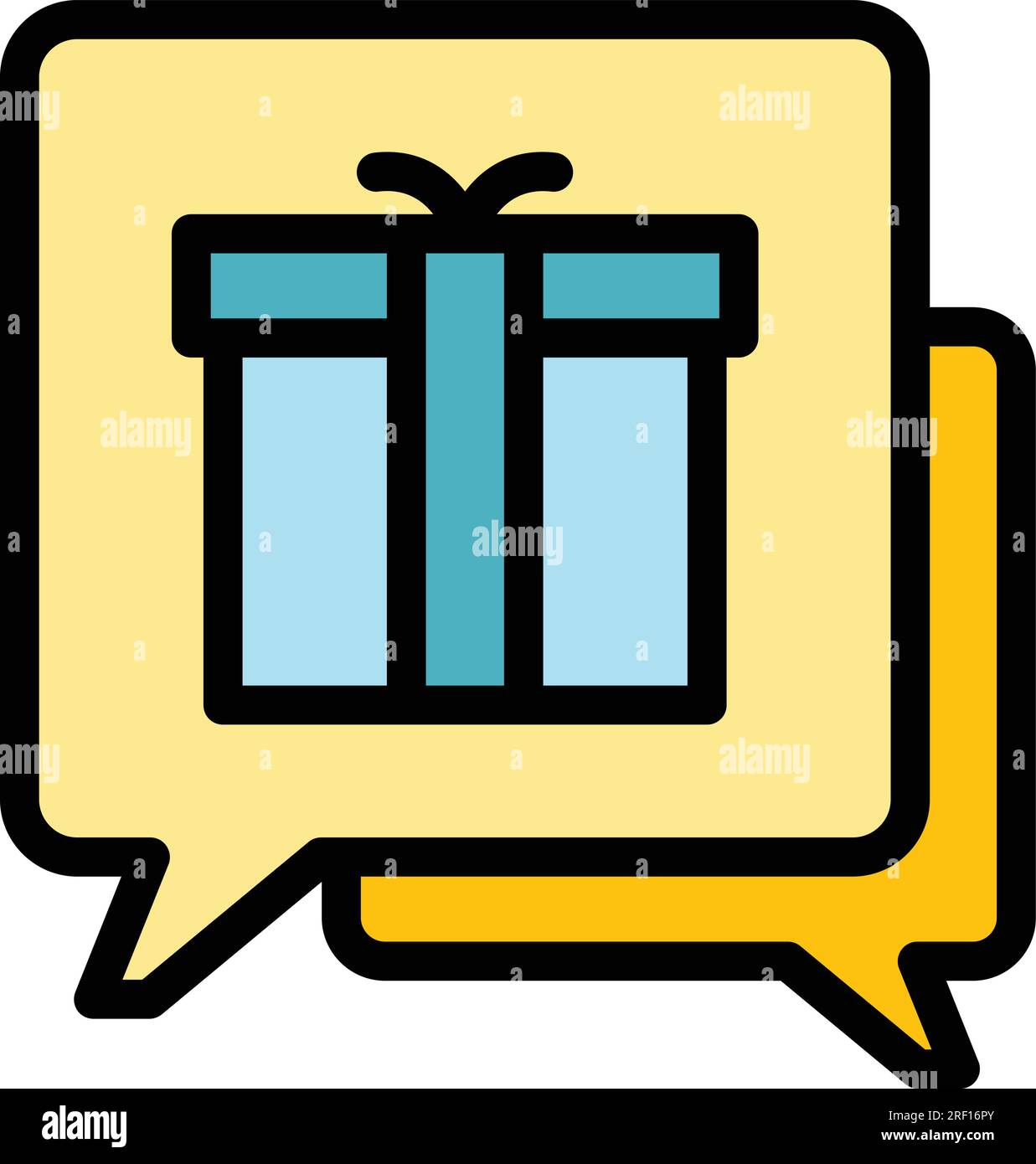 Reward chat icon outline vector. Exclusive client. Customer program ...