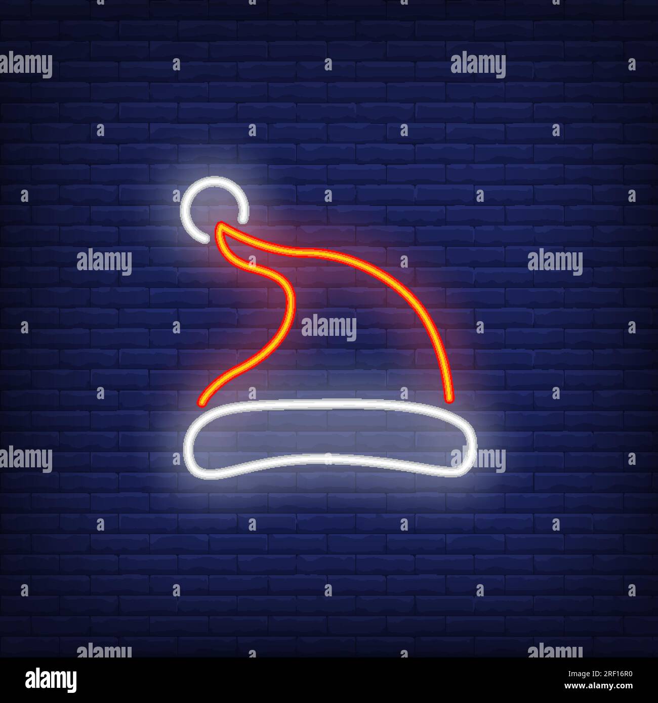 Red Santa hat neon sign Stock Vector Image & Art - Alamy
