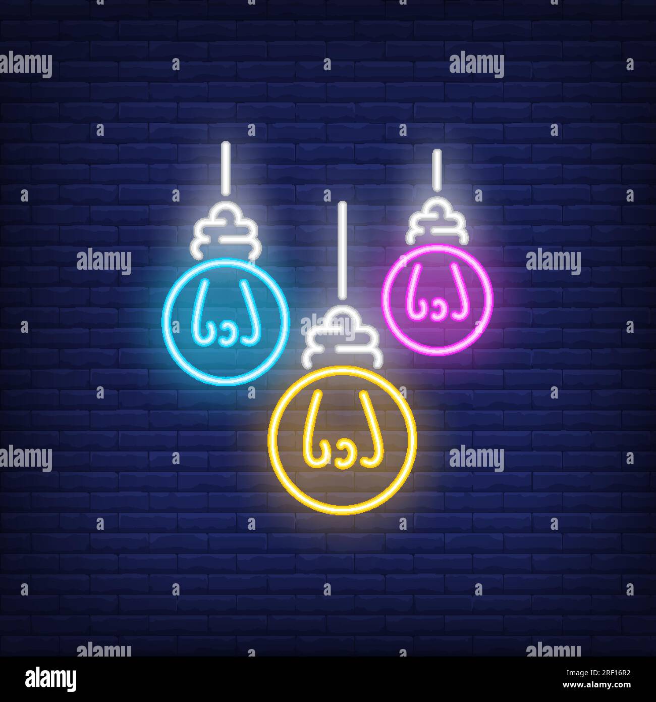 Light bulbs hanging icon Stock Vector Images - Alamy
