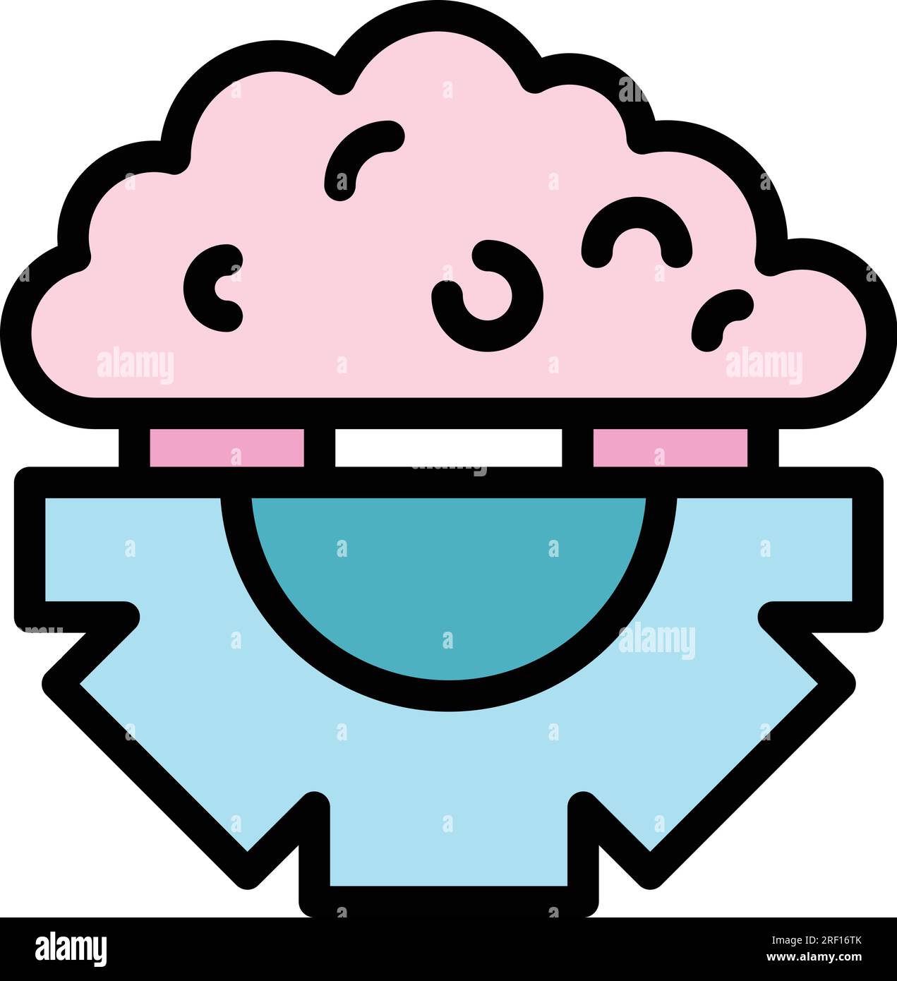 Change critical thinking icon outline vector. Think mind. Skill mental ...