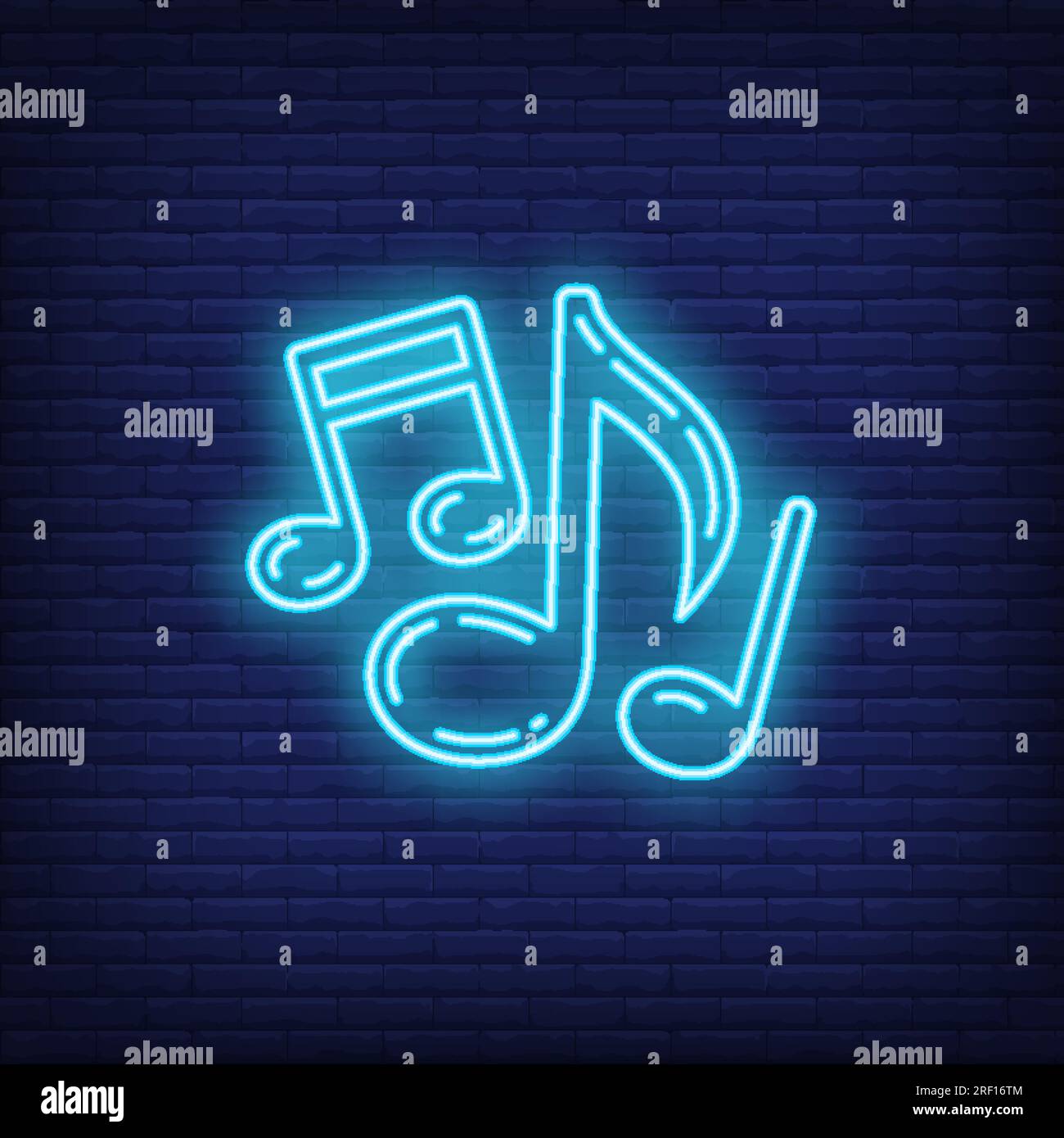 Music notes neon sign Stock Vector Image & Art - Alamy