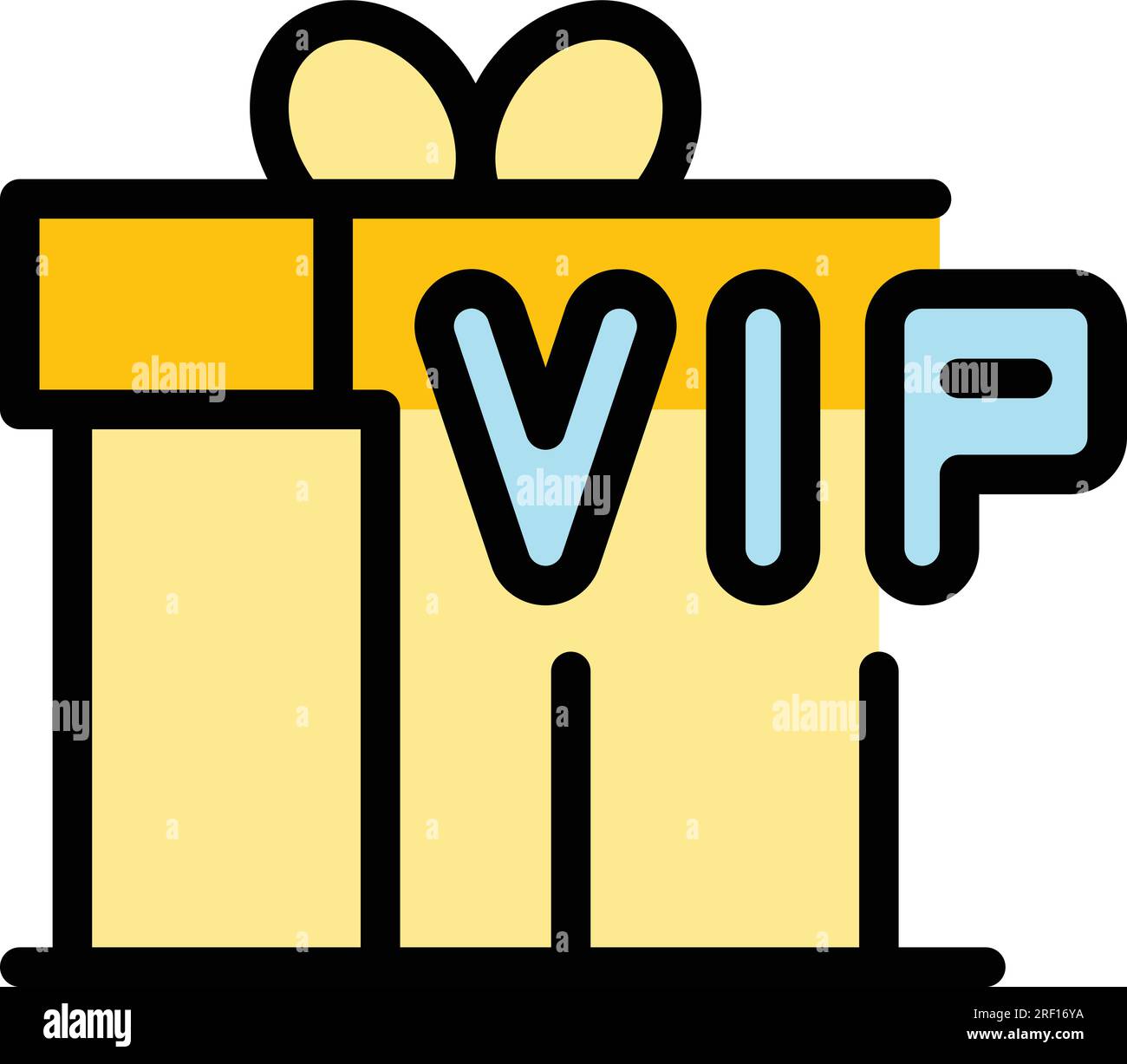 Vip gift box icon outline vector. Online program. Exclusive client ...