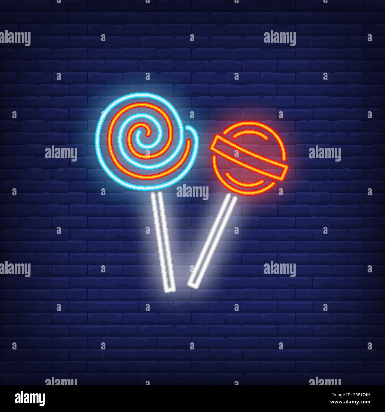 Lollipops neon sign Stock Vector Image & Art - Alamy