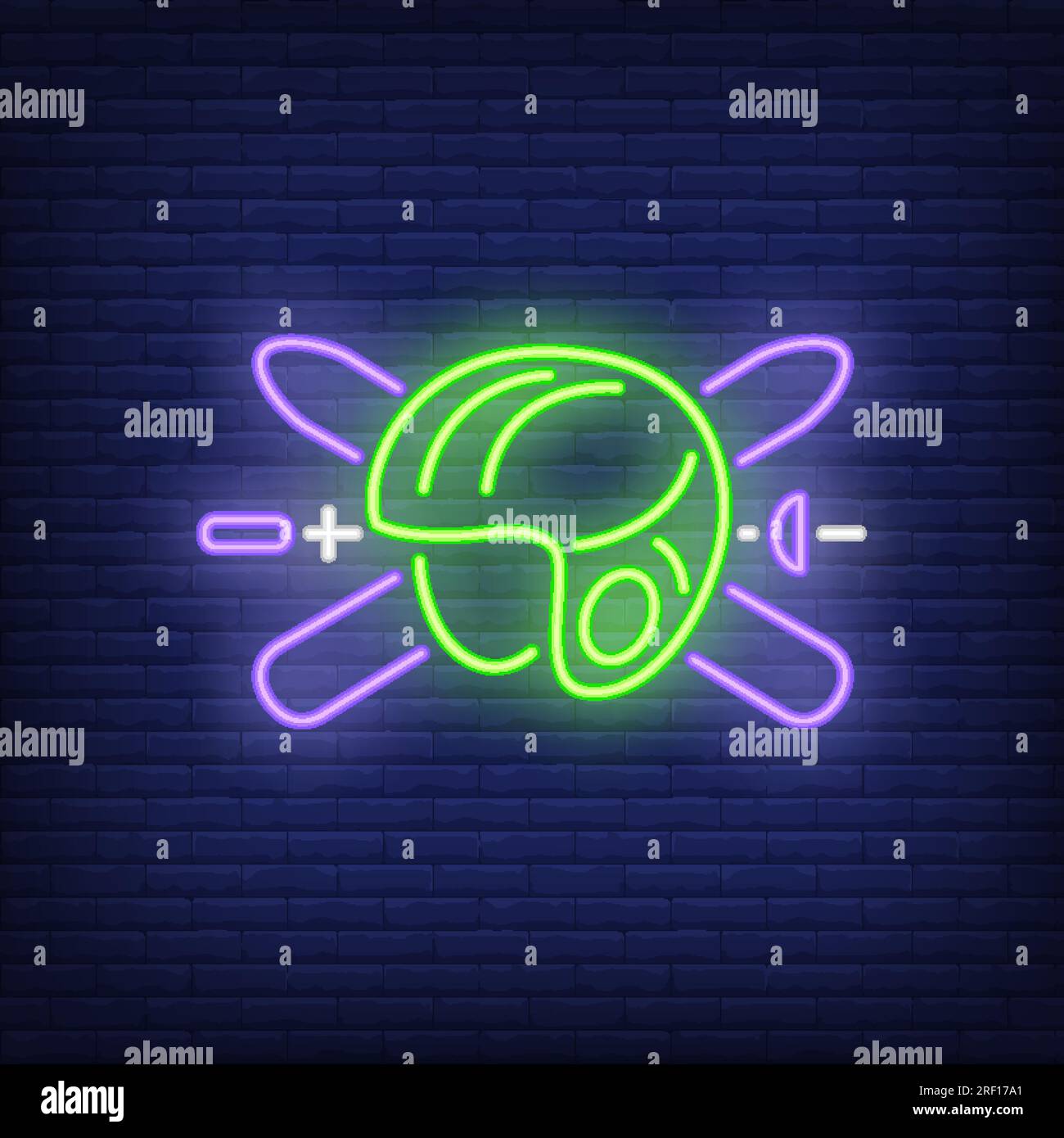 Skis and helmet neon sign Stock Vector Image & Art - Alamy