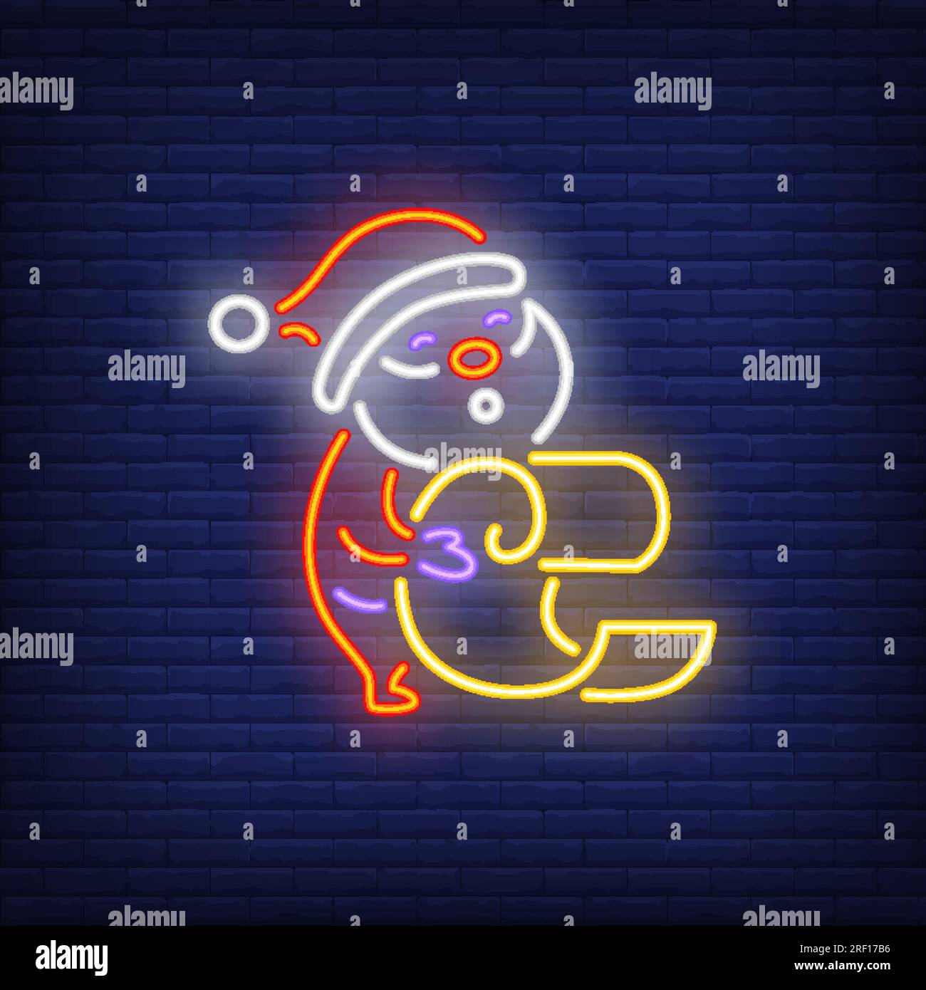 Santa billboard advertising Stock Vector Images - Alamy
