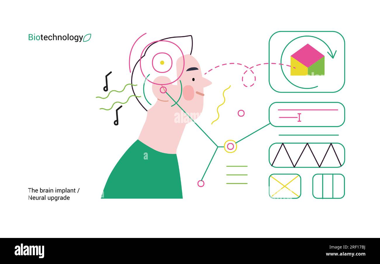 Human enhancement vector vectors hi-res stock photography and images ...