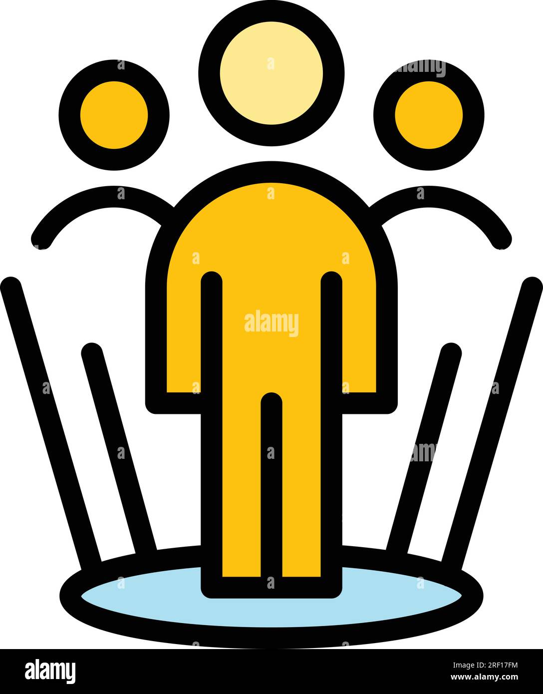 Loyalty group icon outline vector. Customer program. Reward present ...