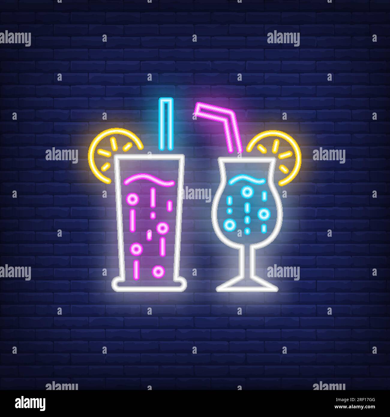 Exotic cocktails neon sign Stock Vector Image & Art - Alamy