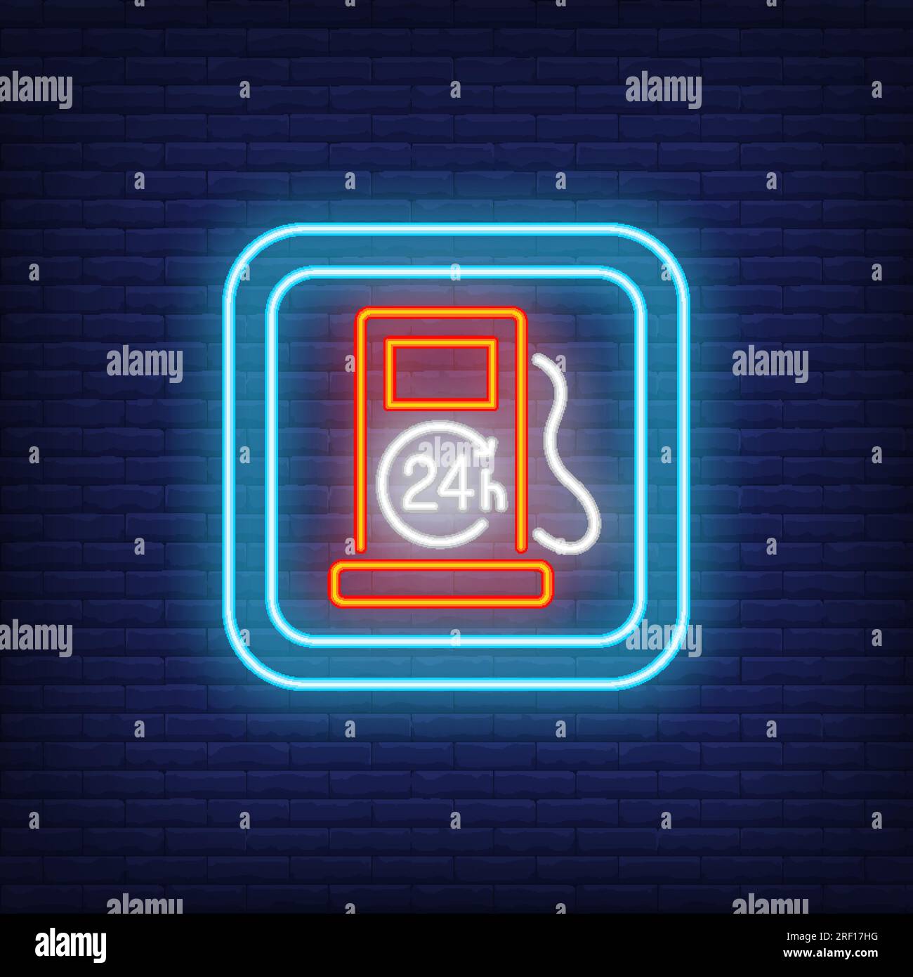 Gas station billboard Stock Vector Images - Alamy