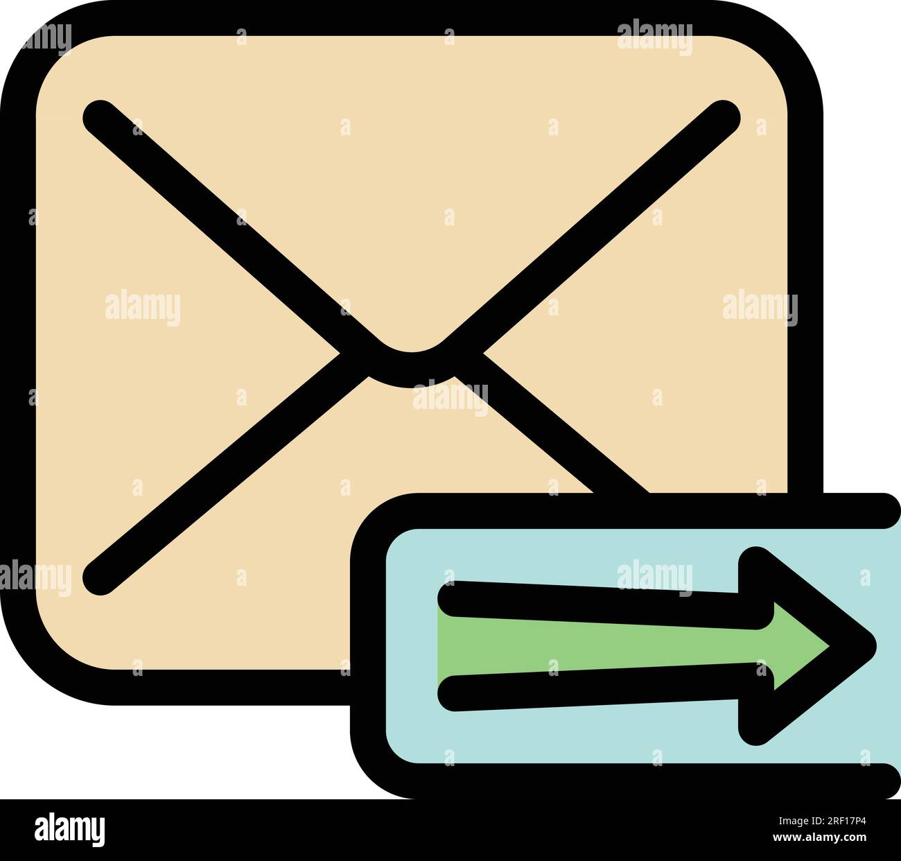 Send Email Icon Flat