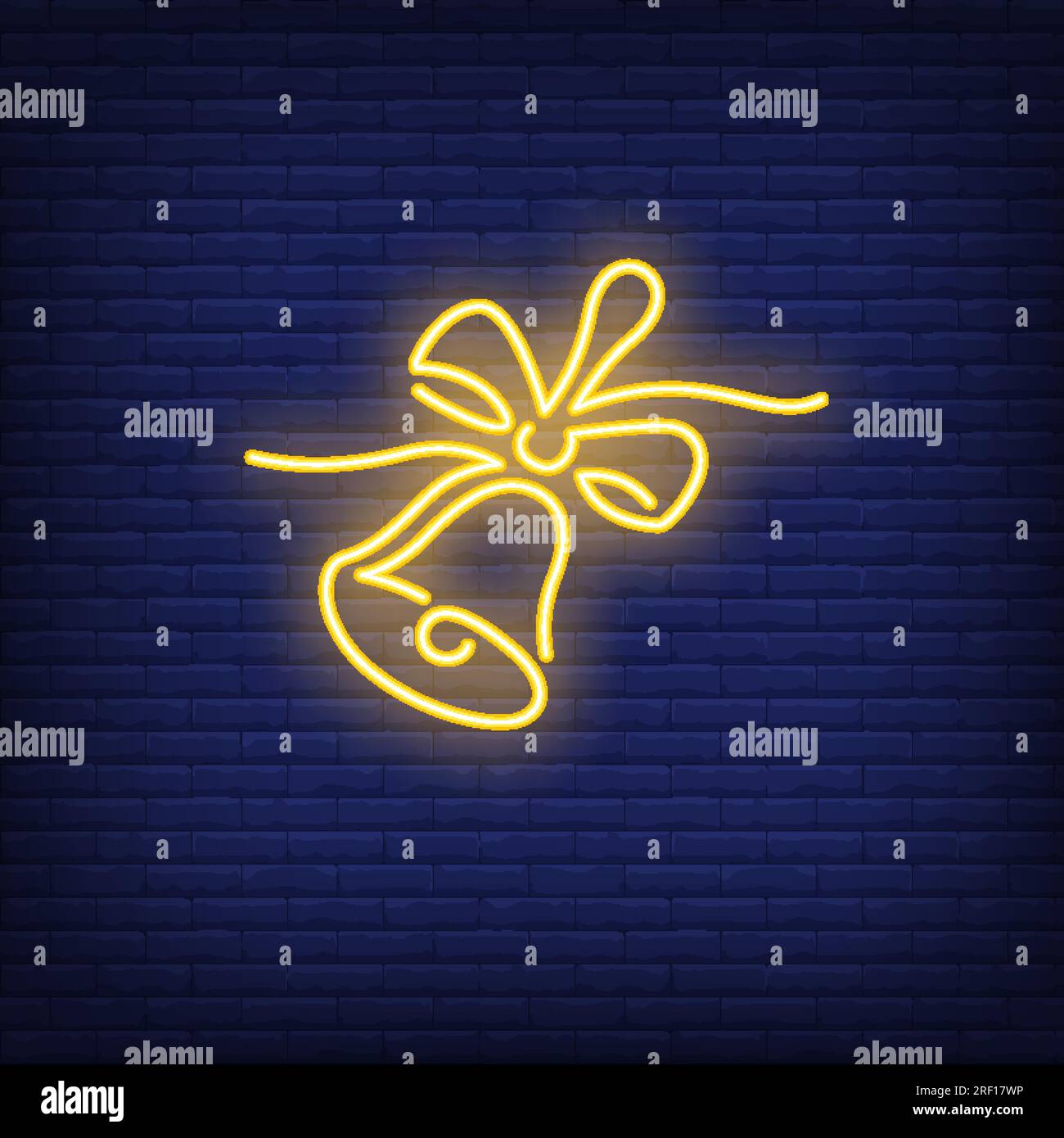Yellow bell neon sign Stock Vector Image & Art - Alamy