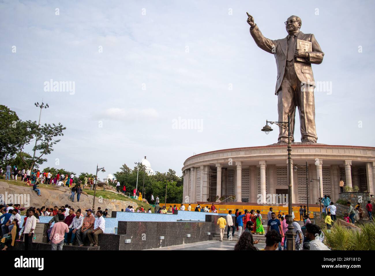 visitors at Ambedkar statue in Hyderabad,India. 31 July 2023 Stock ...