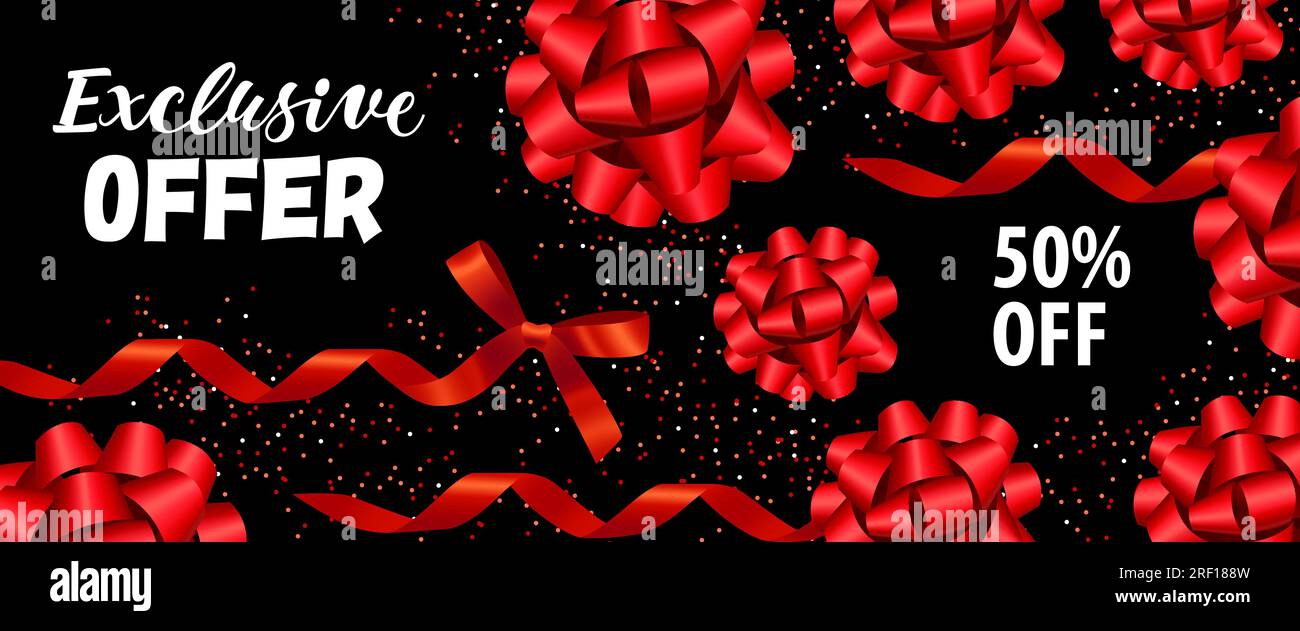 Exclusive offer poster design Stock Vector Image & Art - Alamy