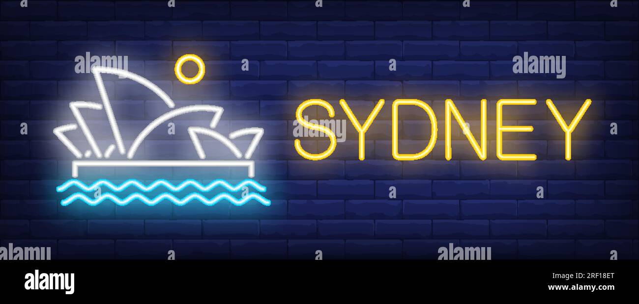 Sydney neon sign Stock Vector Image & Art - Alamy