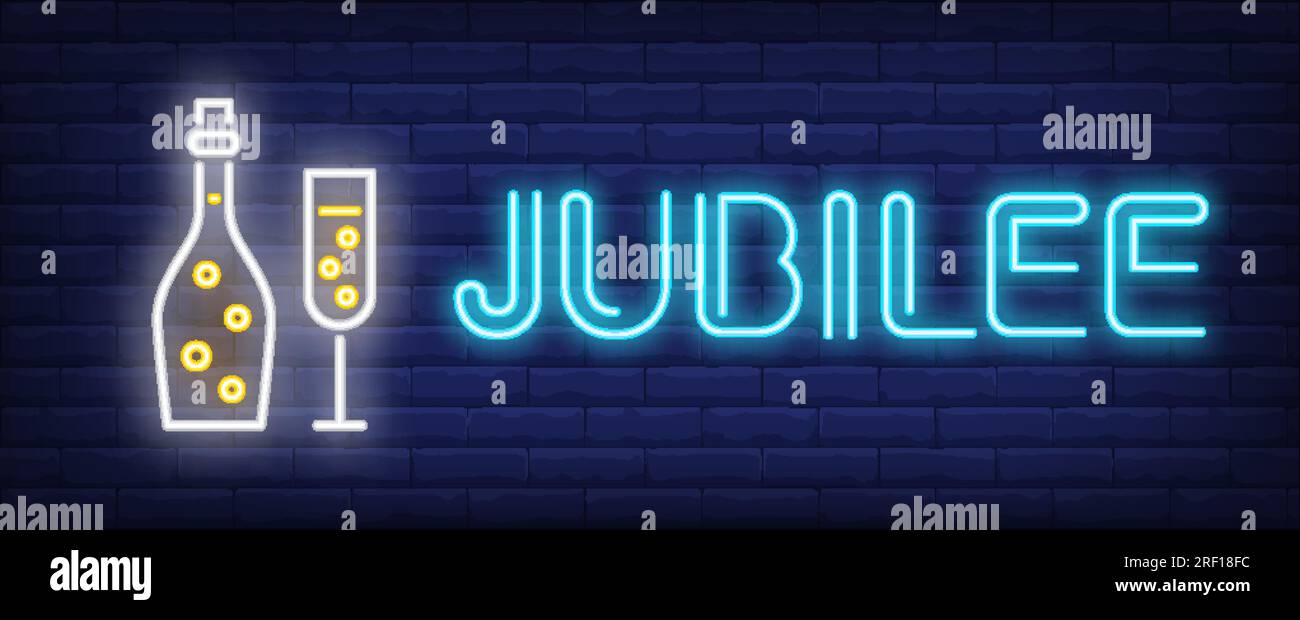 Jubilee neon sign Stock Vector Image & Art - Alamy