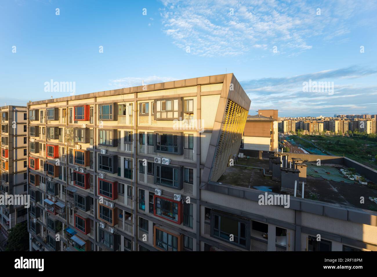 The sunrise over the city of Chengdu Stock Photo - Alamy