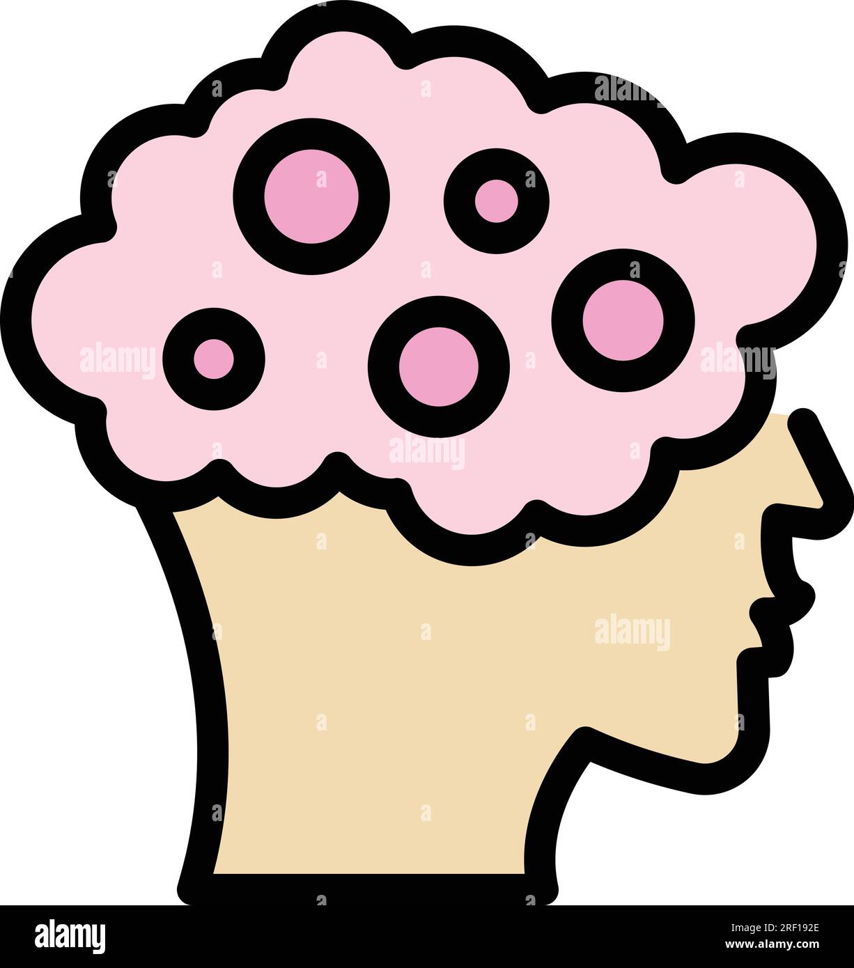 Check critical mind icon outline vector. Business think. Human mental ...