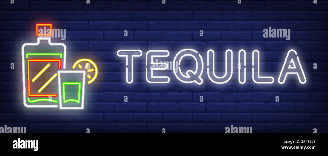 Illuminated tequila sign hi-res stock photography and images - Alamy