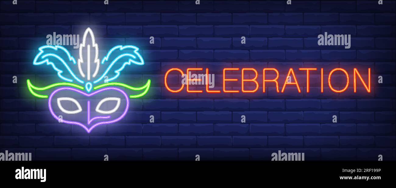 Neon feather Stock Vector Images - Alamy