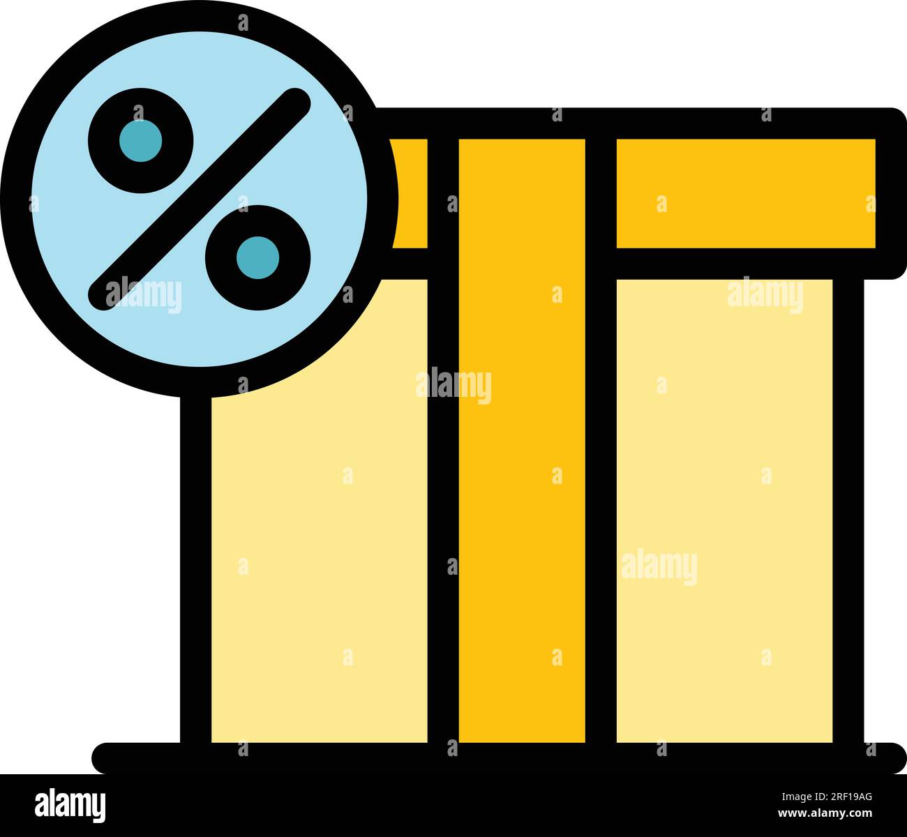 Gift box reward icon outline vector. Customer program. Mobile cashback ...
