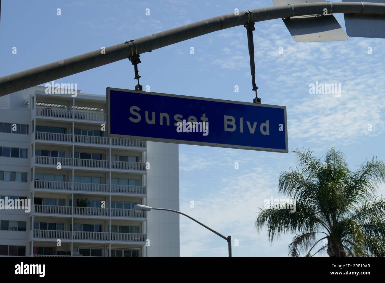 Los Angeles, California, USA 30th July 2023 Sunset Blvd Sign on July 30 ...
