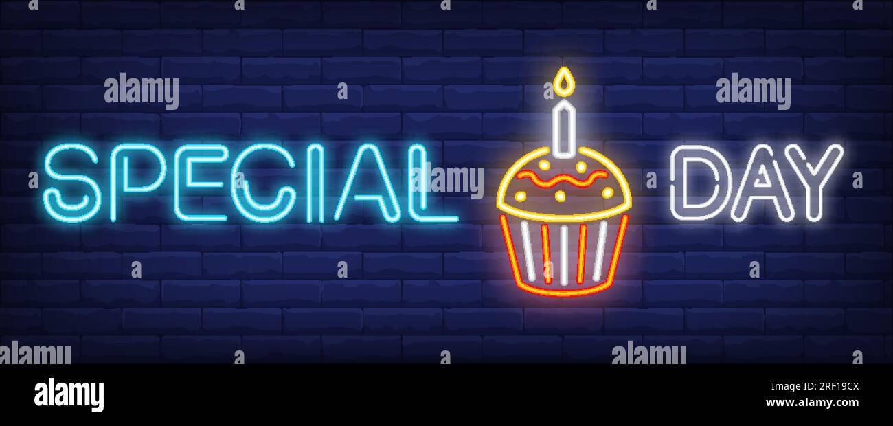 Special day neon sign Stock Vector Image & Art - Alamy