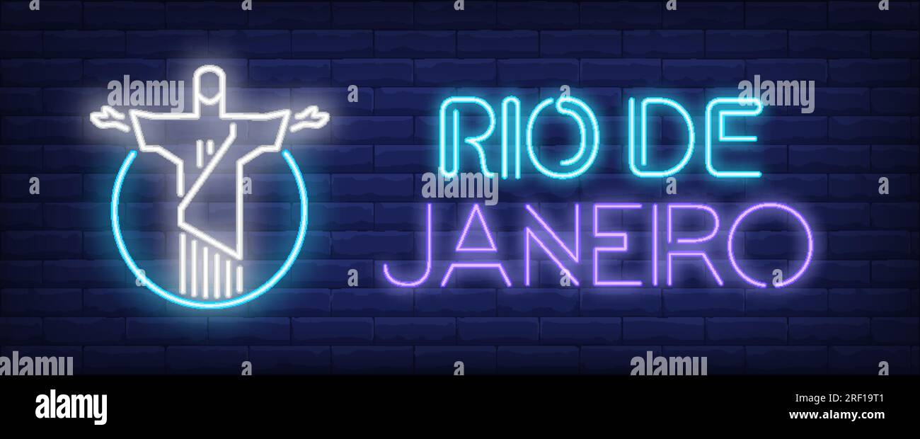 Rio de Janeiro neon sign Stock Vector Image & Art - Alamy