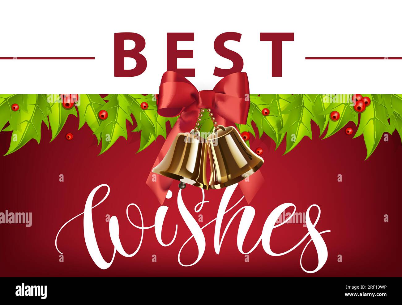 Best christmas wishes postcard Stock Vector Images - Alamy