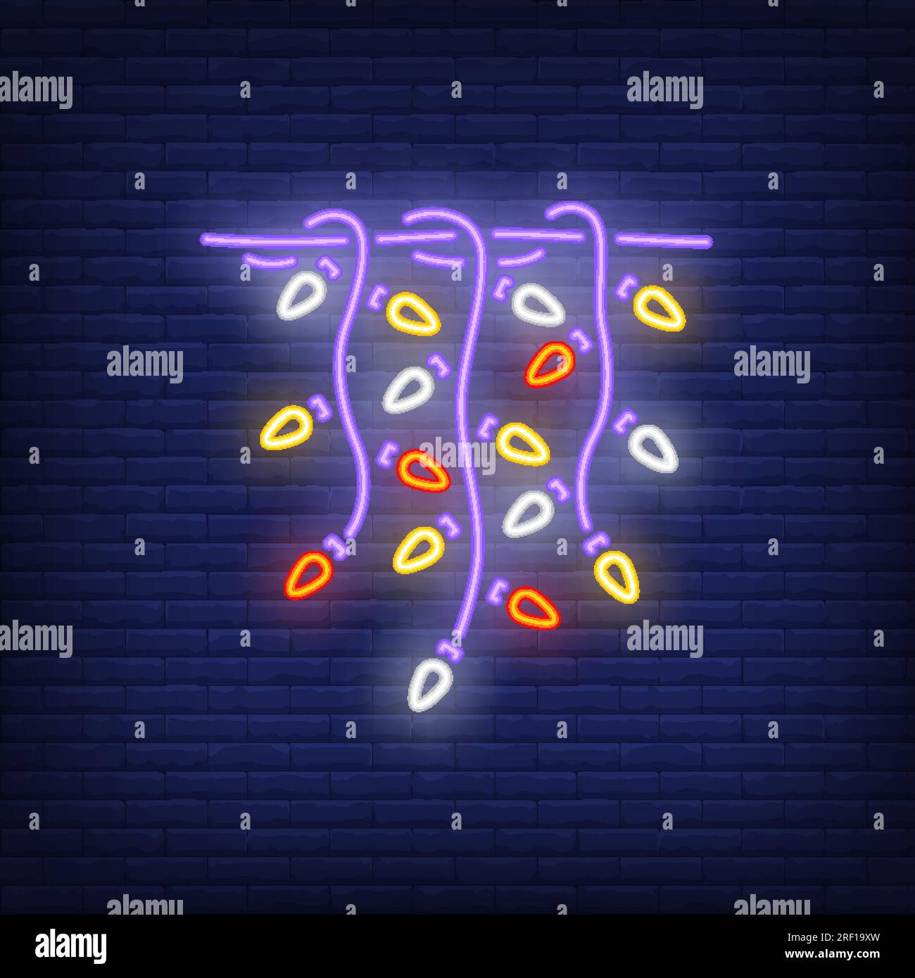 Christmas background shining garland Stock Vector Images - Alamy