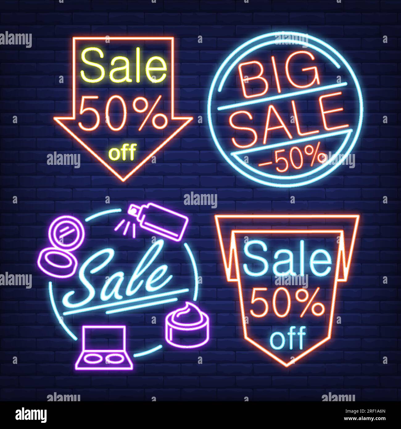 Sale neon sign set Stock Vector Image & Art - Alamy