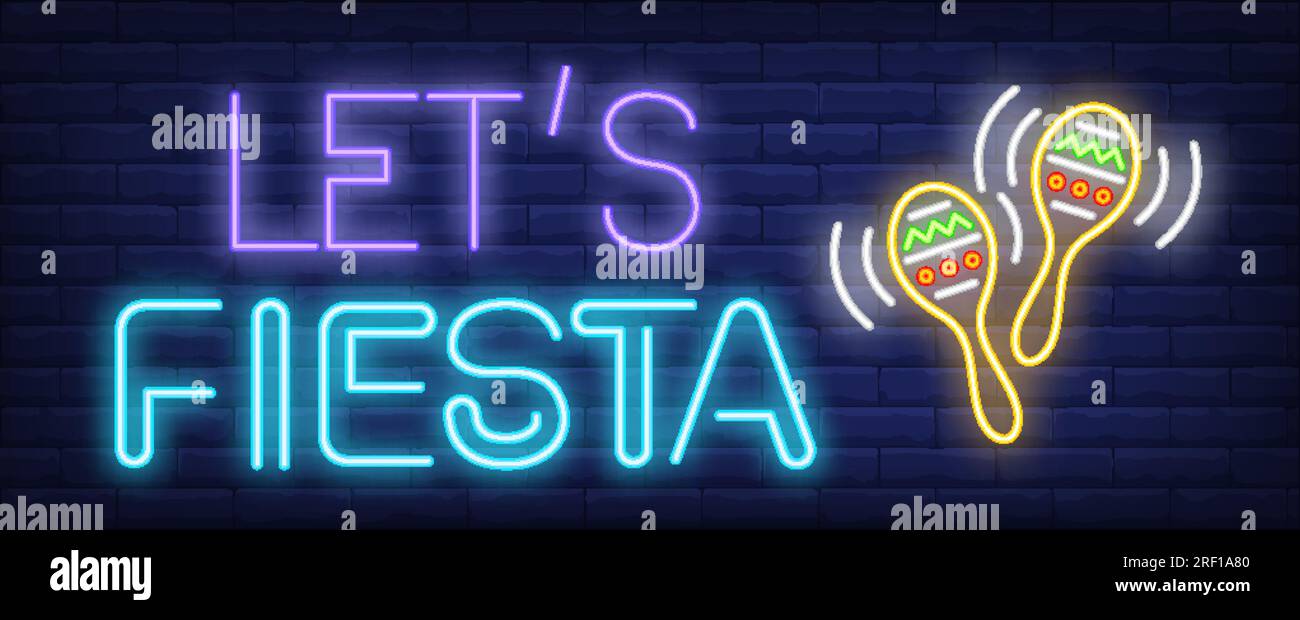 Fiesta neón Stock Vector Images - Alamy