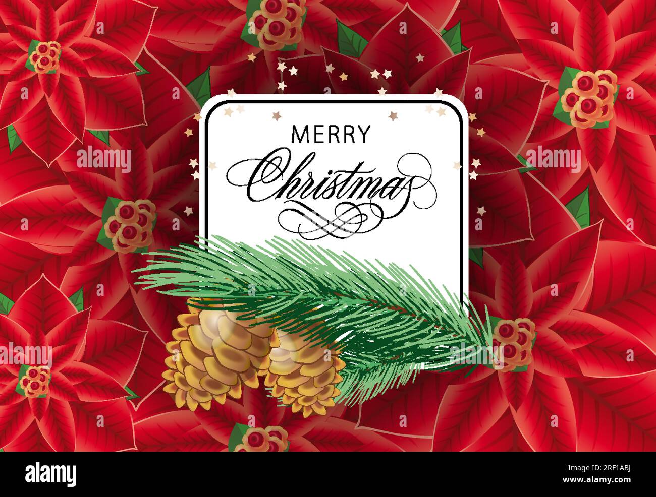 Merry Christmas greeting card design Stock Vector Image & Art - Alamy