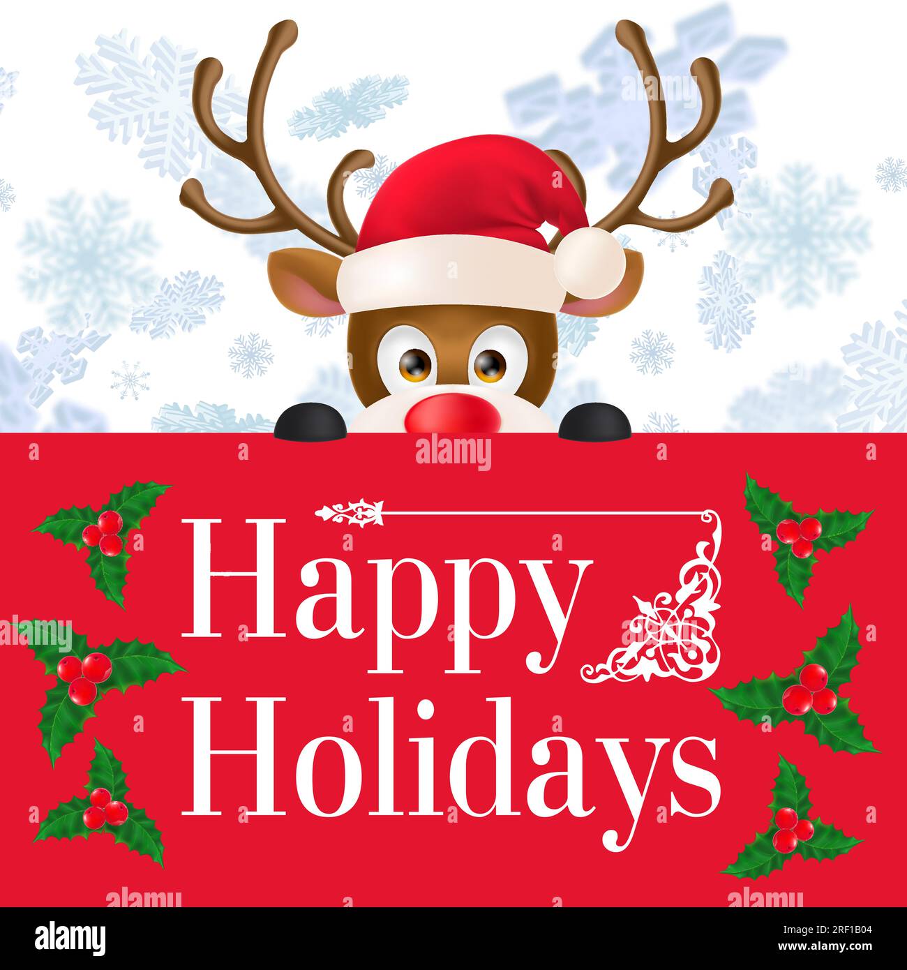 Happy holidays text with vignette corner Stock Vector Image & Art - Alamy