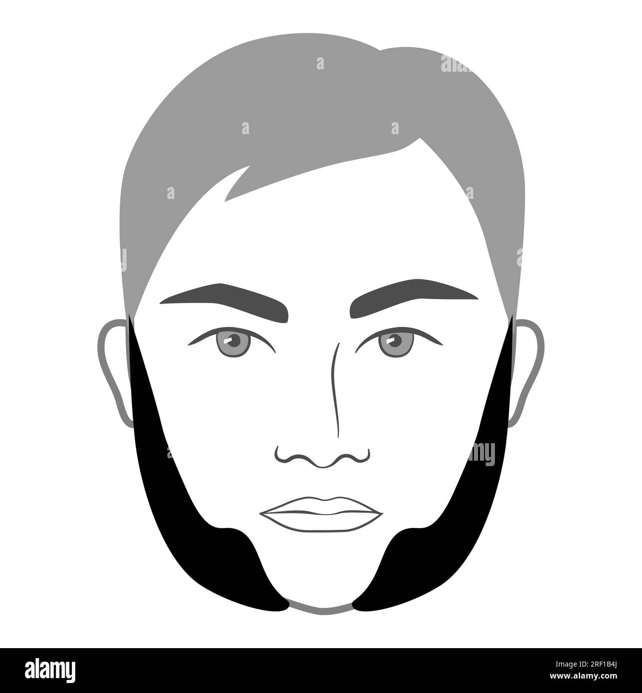 Mutton chops hair Black and White Stock Photos & Images - Alamy