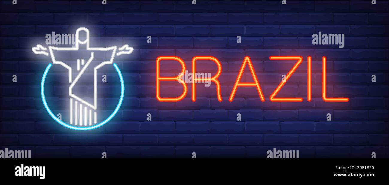 Brazil neon sign Stock Vector Image & Art - Alamy