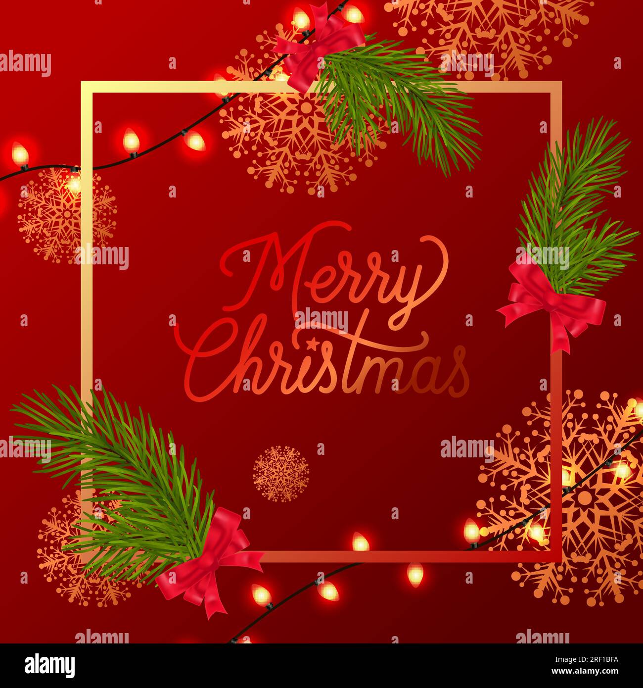 Red fir needles Stock Vector Images - Alamy